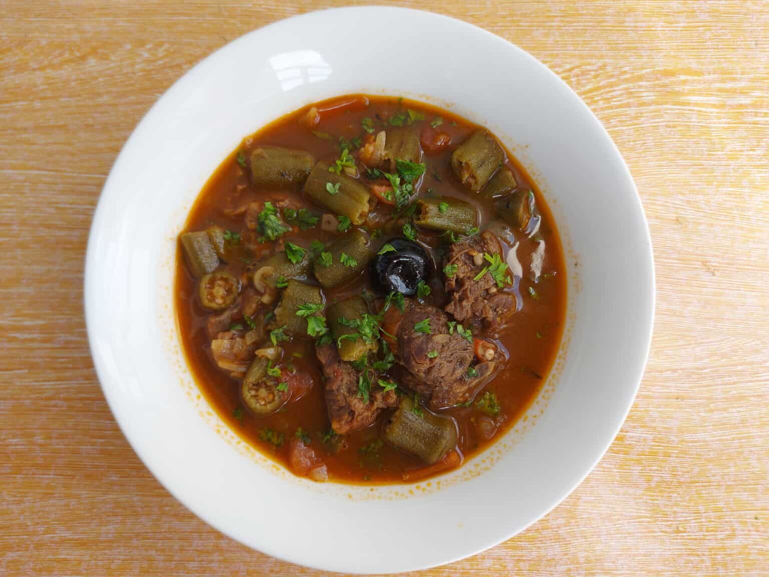 Beef Bamia Recipe (Okra Beef Stew) - The Odehlicious