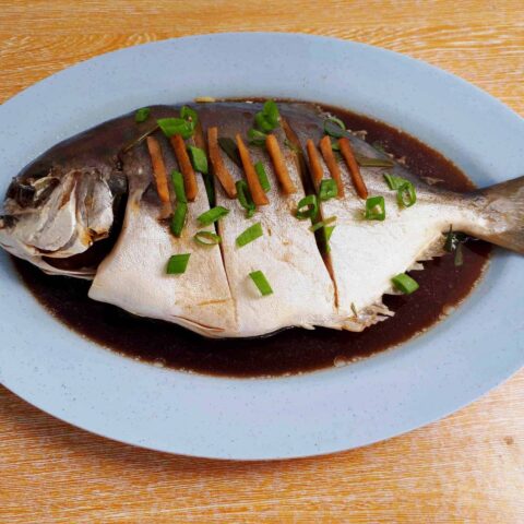 Steamed Pompano with Soy Sauce Recipe - The Odehlicious