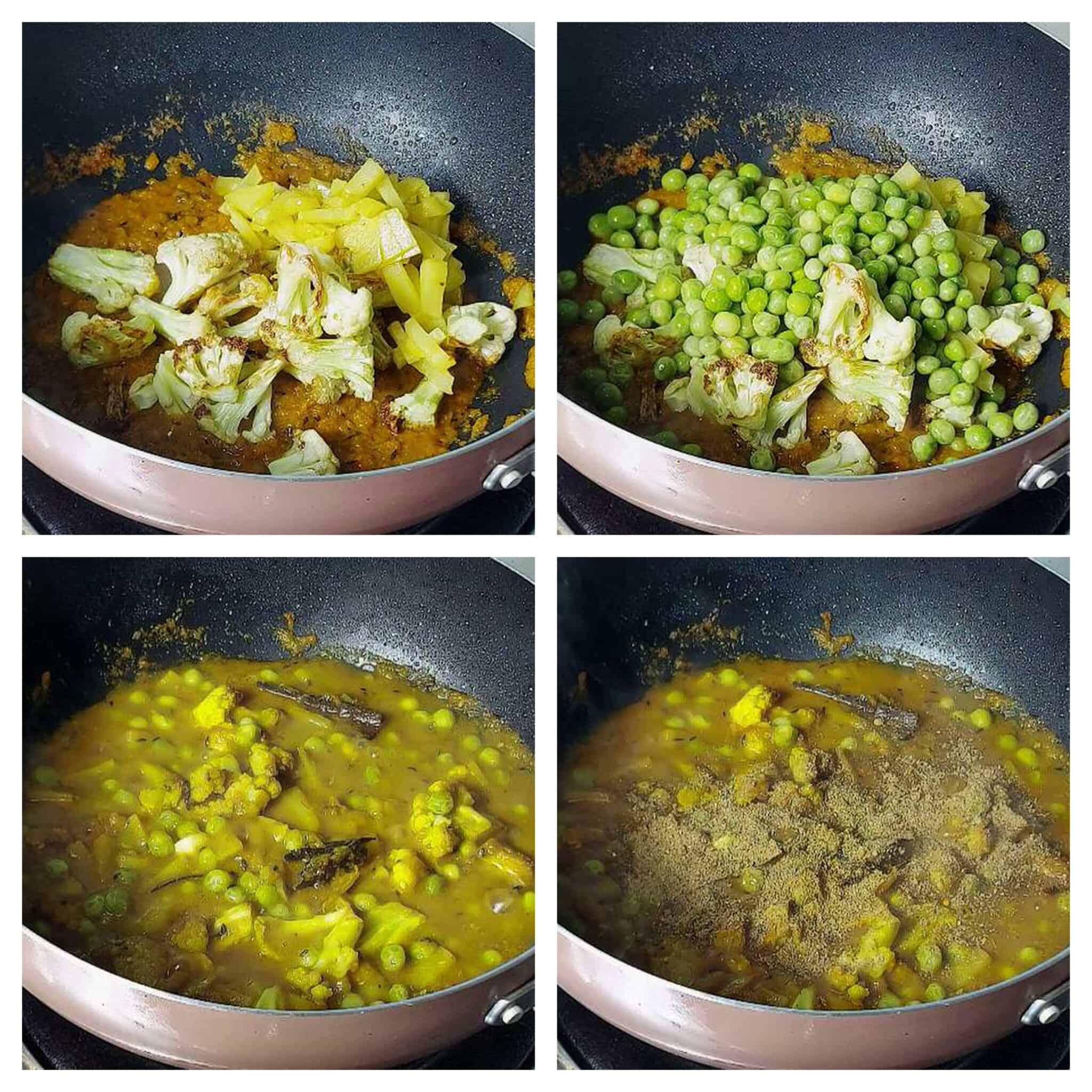 Aloo Gobi Matar (Cauliflower Potato Pea Curry) - The Odehlicious