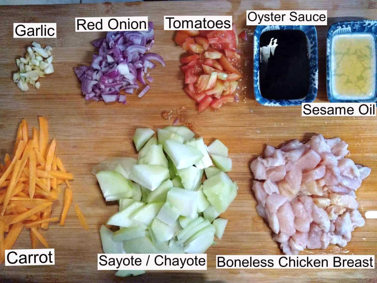 Ginisang Sayote with Chicken - The Odehlicious
